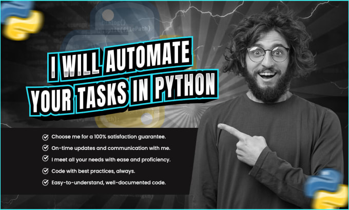 Automate your tasks in python by Coder_tolga | Fiverr Automate your tasks in python by Coder_tolga | Fiverr