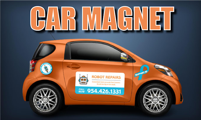Design custom car magnets , vehicle wrap design by Gcbstudent30 | Fiverr