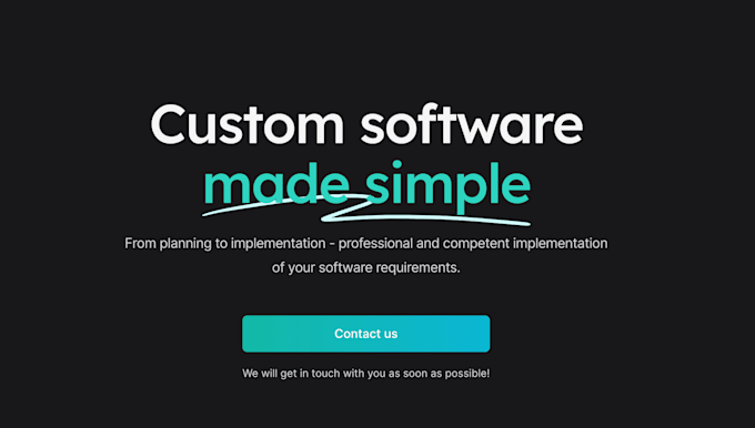 Create a custom web application for your needs by Kilianstallz | Fiverr