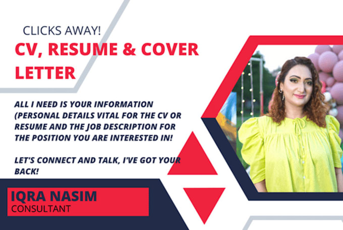Create your cv, resume and cover letter by Iqra_nasim | Fiverr