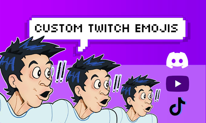Draw you emojis and icons for streaming by Jellydraw | Fiverr