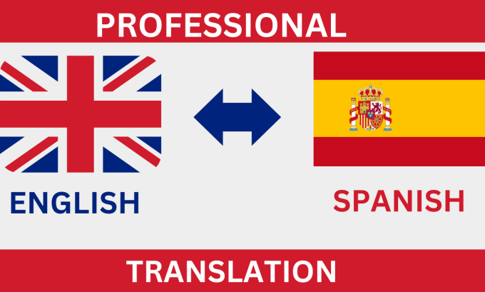 Translate english to spanish and spanish to english by Zain_translator ...