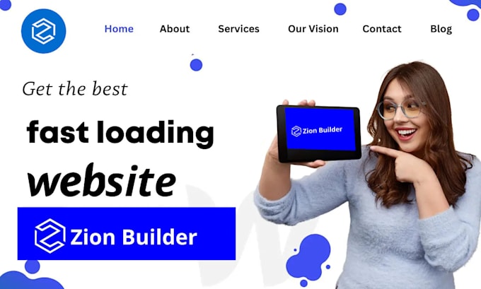 Design redesign clone customize website by zion builder by Zubair_raee | Fiverr