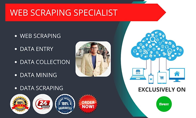 Do web scraping, data scraping in fast and accurate using python by ...