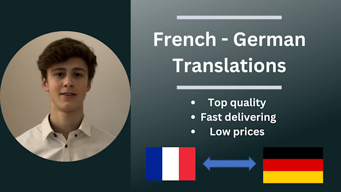 Translate any type of text from german to french and vice versa by ...