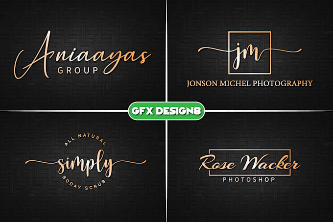 3 design professional hand drawn boho, scripted, cursive, signature ...