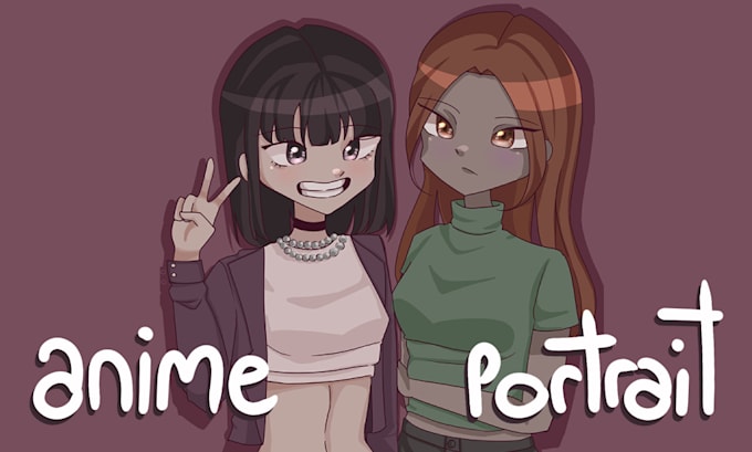 Draw anime portait for pfp or wallpaper by Nayeonv | Fiverr