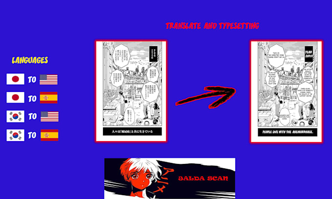 Translate and typeset japanese, korean manga manhwa to english and ...