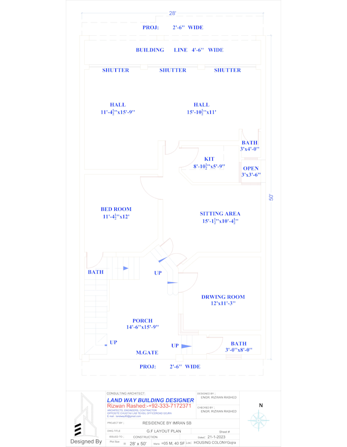Design your architectural floor plan in autocad by Architectrzwn | Fiverr