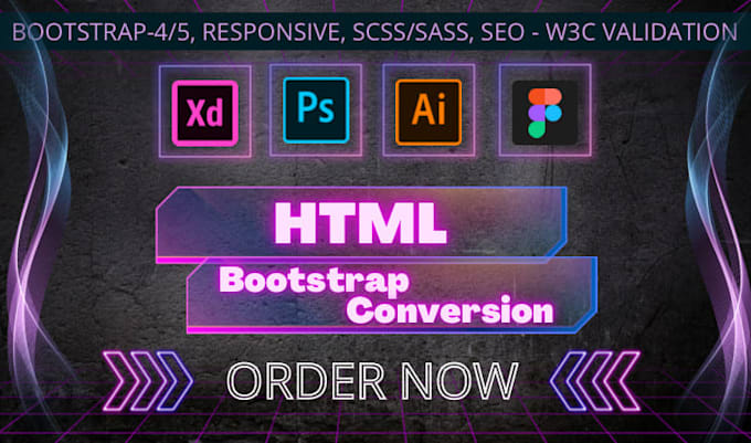 Expertly Convert Your Design To Html Css Bootstrap 5 By Valkorn Fiverr