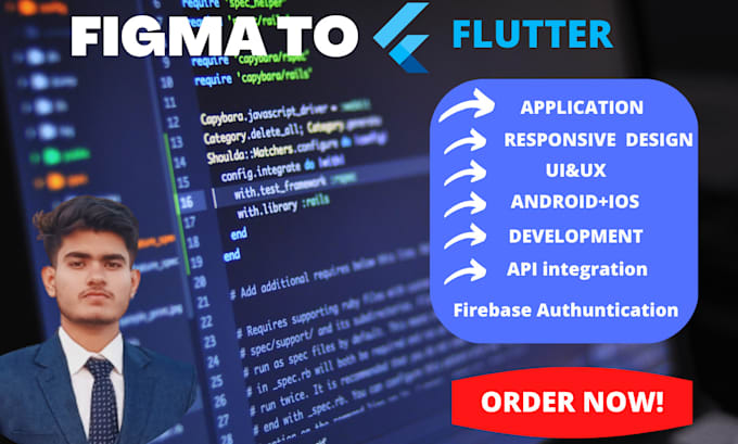 Be flutter ui apps developer and convert figma to flutter by ...