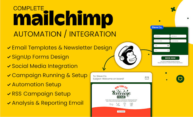 Design setup, and automate complete mailchimp email campaign by ...