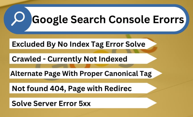 Fix google index errors, search console setup and technical seo by ... Fix google index errors, search console setup and technical seo by ...
