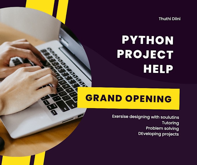 Code your python projects by Thuthidilni | Fiverr