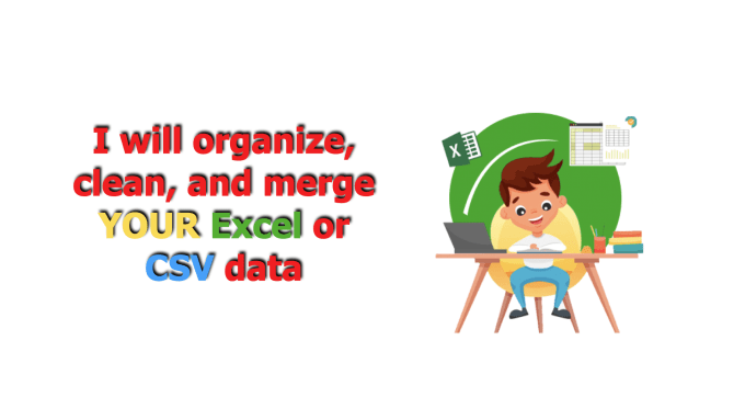 Organize, clean, and merge your excel or csv data by Stefanot78 | Fiverr