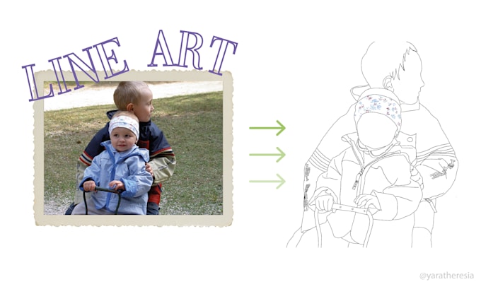 Draw vector outlines or line art out of your photos by Yaratheresia ...