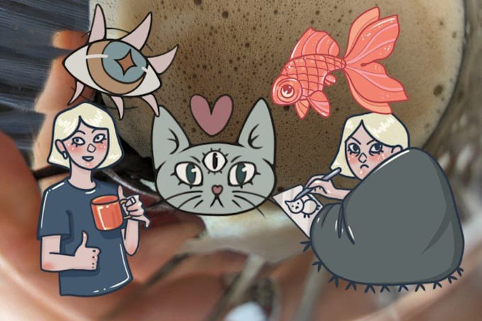 Draw stickers for you on a transparent background for design by Meshura ...