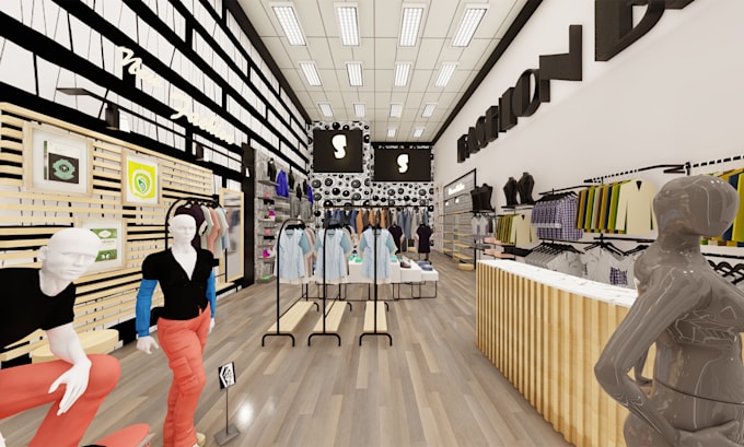 Design and render your retail stores, restaurants, office interior by ...