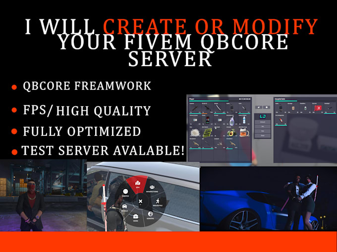 Develop you a fivem qbcore server by Angel_dev62 | Fiverr