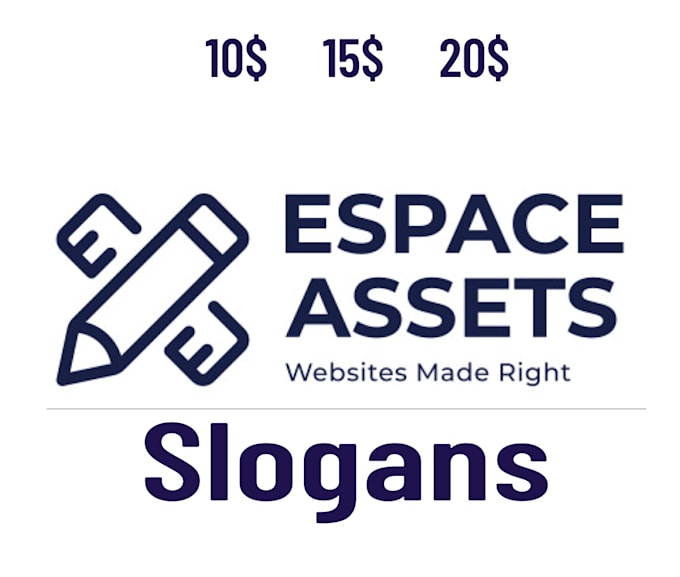 Design you a custom slogan by Espaceasset | Fiverr