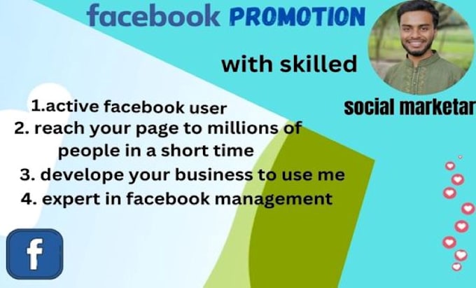 Promote your facebook page or business product to millions of people by ...