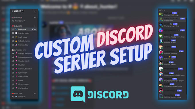 Setup a custom discord server for gamers, youtubers, nft by Hunter_183 ...