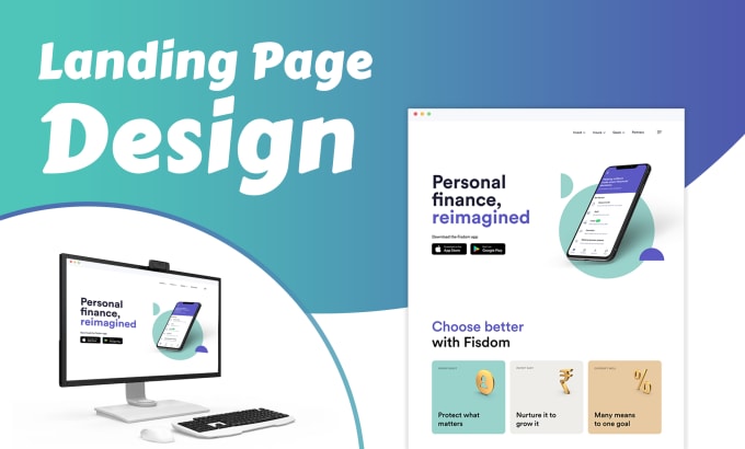 Design a responsive dynamic landing page design by Jailendraraja | Fiverr