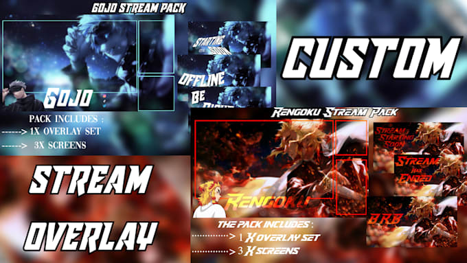 Make the best stream overlays by Wargodaresyt | Fiverr
