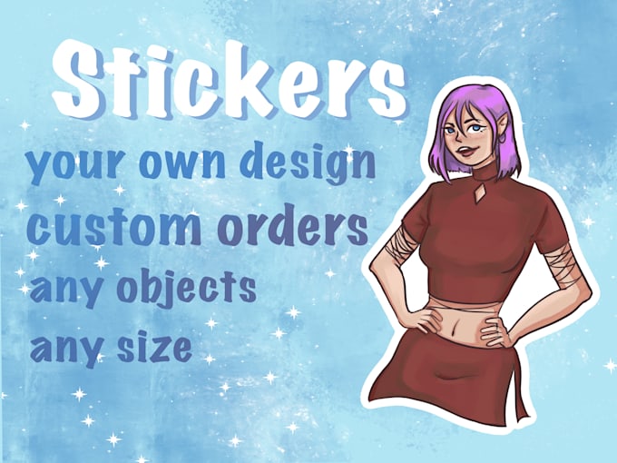 Create custom sticker design for printing or social media by Mary_ive ...