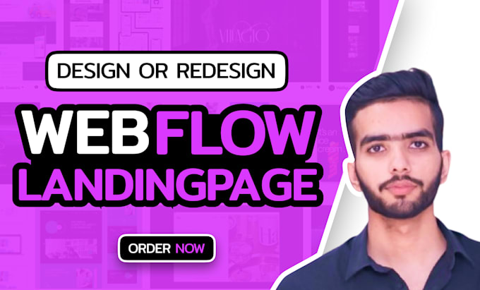 Create a professional webflow landing page by Usamakamran0 | Fiverr