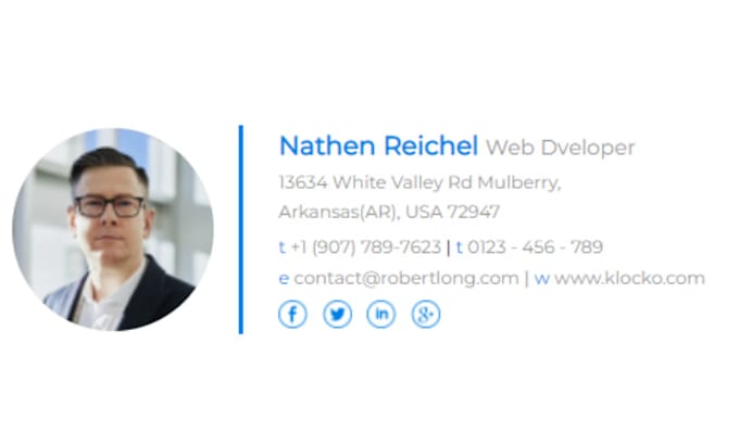 Create eye catching html responsive email signature by Mdnahidhossain4 ... Create eye catching html responsive email signature by Mdnahidhossain4 ...