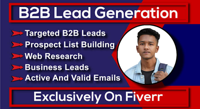 Be highly targeted b2b linkedin lead generation and email list building by Mdrifat201356 | Fiverr