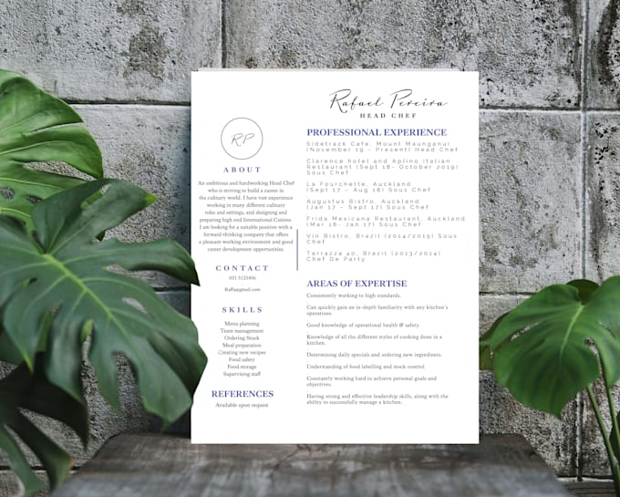 Design a modern resume that stands out by Ailsita | Fiverr