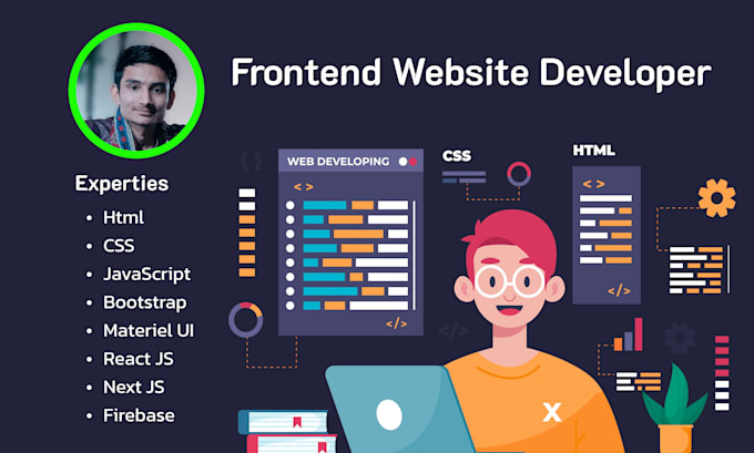 Be your frontend website designer and developer by Meer_mustan | Fiverr