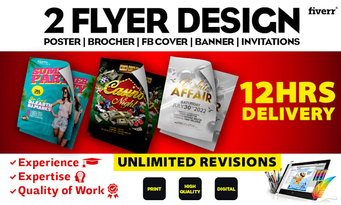 Do 2 flyer designs in 12 hours by Imran__studio | Fiverr