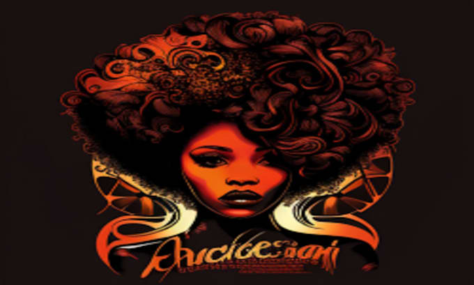 Create a afrogirl svg afro queen svg by Lahsenezahouani | Fiverr