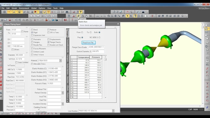 Perform formal pipe stress analysis using caesar ii software by ...