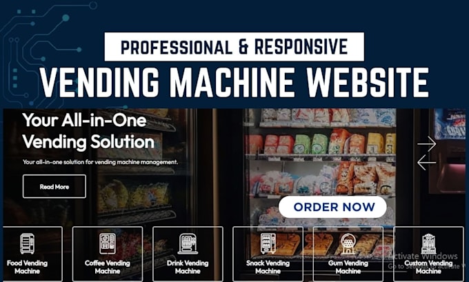 Design vending machine website, vending atm website vending machine landing page by Aroglobal1 ...