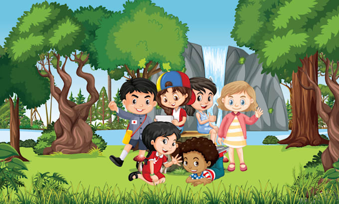 Create children illustration and cover art by Ms_pixil | Fiverr