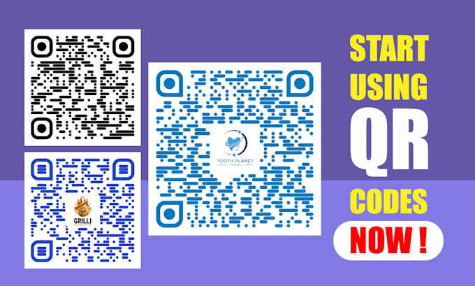 Make your professional qr code with variety by Nagieeb | Fiverr