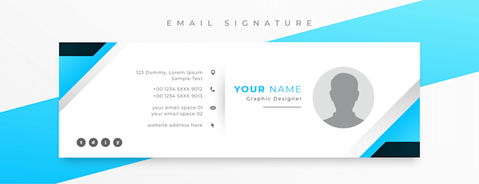 Create html e mail signature and templetes by Yograjgarg | Fiverr