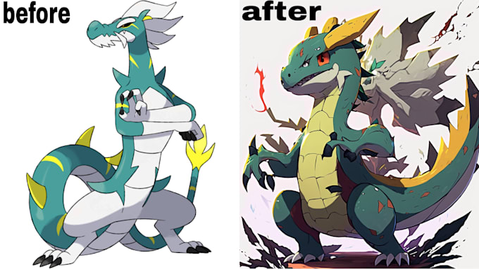 Make your fakemon into concept art in my style by Gourav_rajput | Fiverr