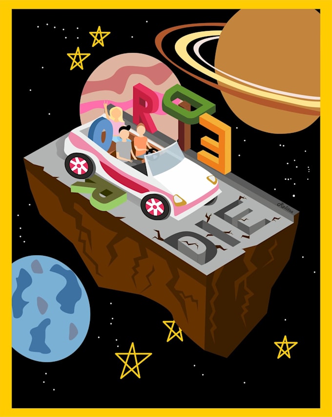 Make an isometric poster for you by Ralitsa22 | Fiverr