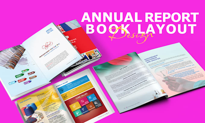 Design annual report, book layout, and pdf book for print by ...