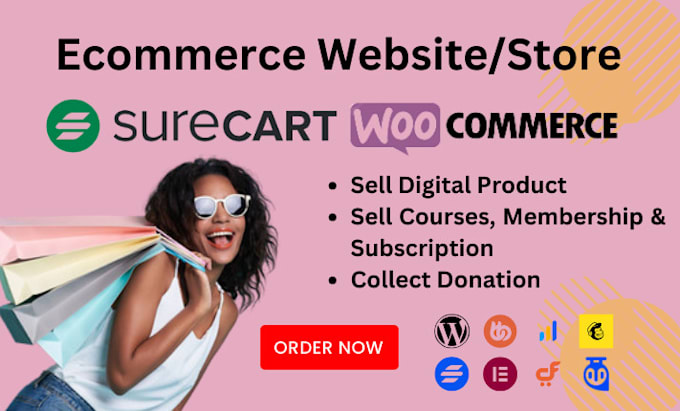 Build ecommerce website store with surecart and woocommerce on wordpress by Serah_tech | Fiverr