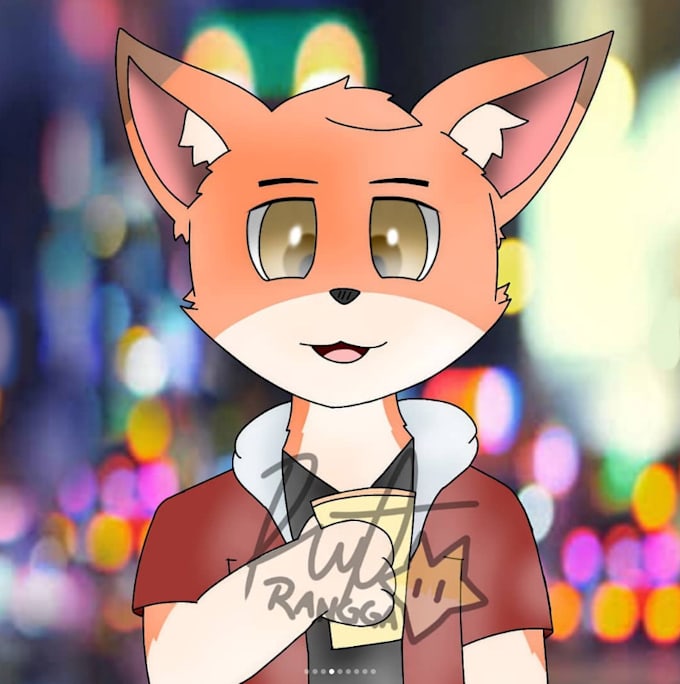 how to draw furry fox