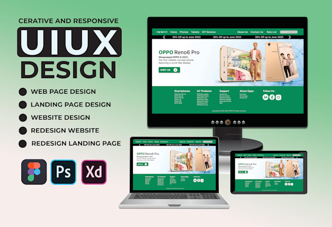 Design modern website ui ux landing page ui ux figma and xd by Uiux ...