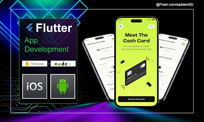 Do mobile app development, android app, ios app development with flutter by Saddam83 | Fiverr