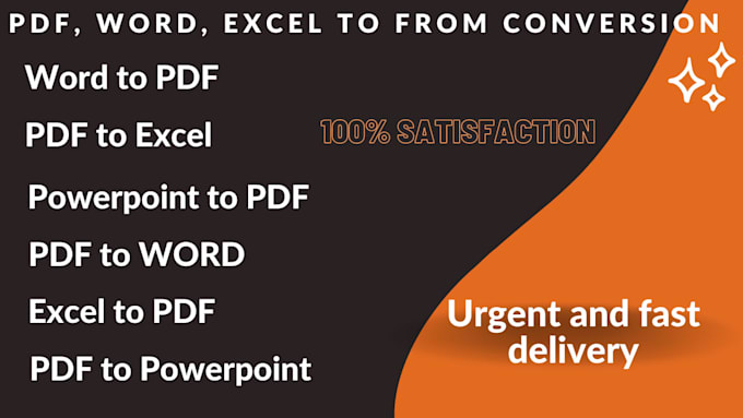 Do all types of pdf conversions word, excel, powerpoint to and from by ...