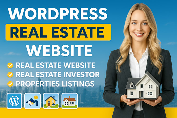 Create a modern responsive real estate website in wordpress by Frrajib ...